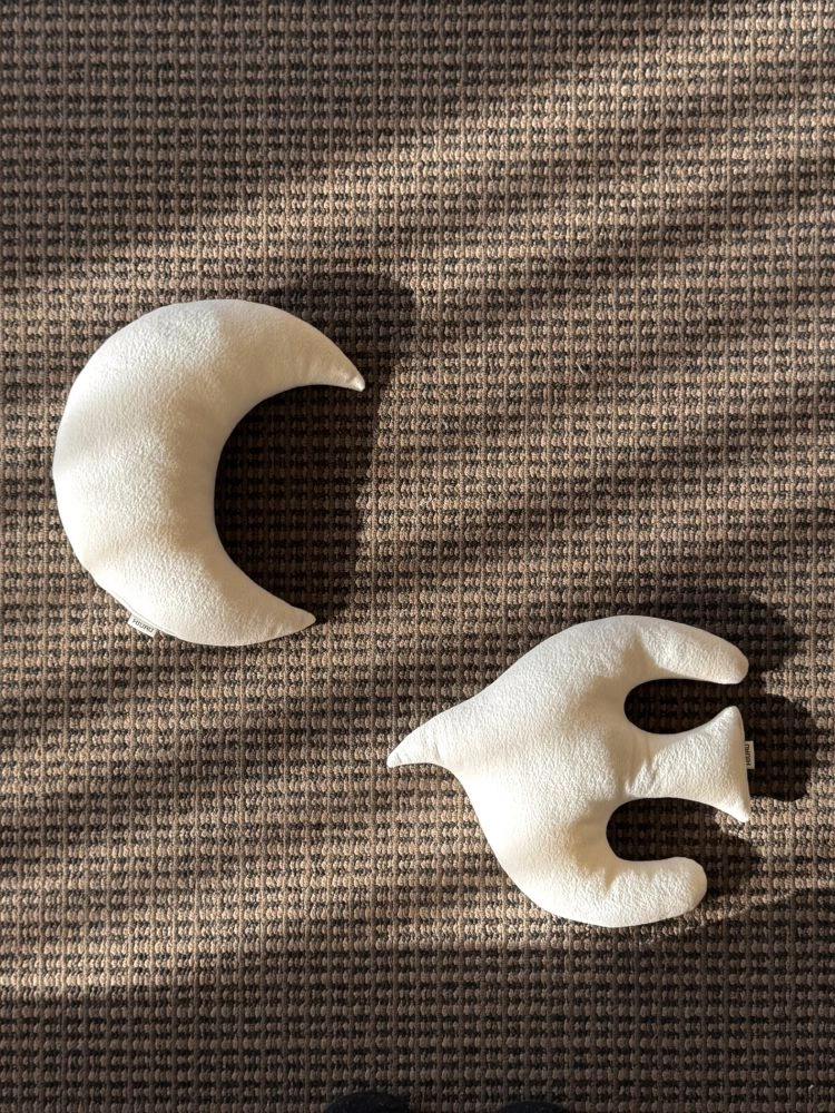 bird & moon cushion : KIURU 키우루