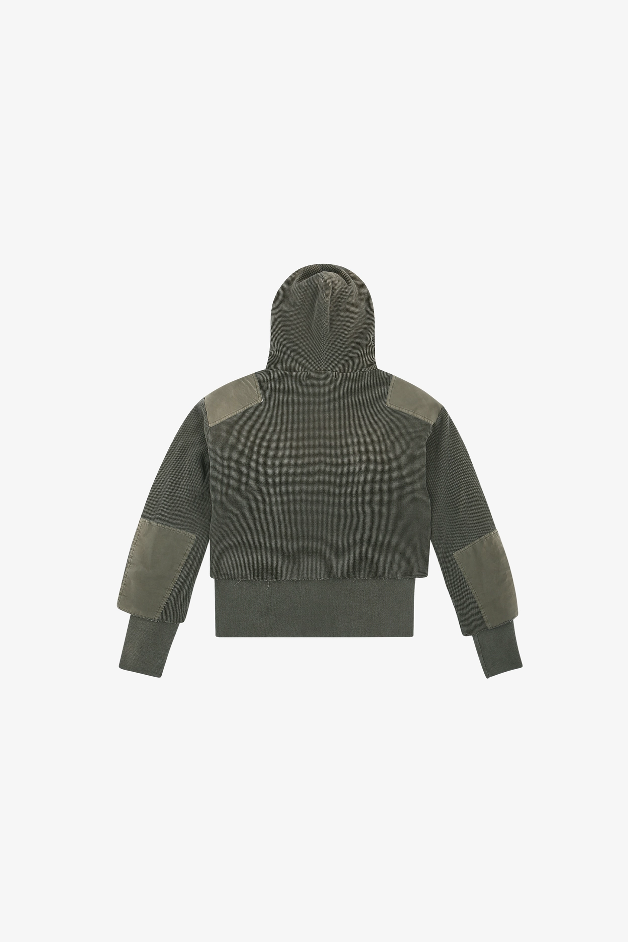 GIMP WAFFLE THERMAL ZIP HOODIE - KHAKI : PROJECT G/R GIMP WAFFLE THERMAL ZIP HOODIE - KHAKI : PROJECT G/R