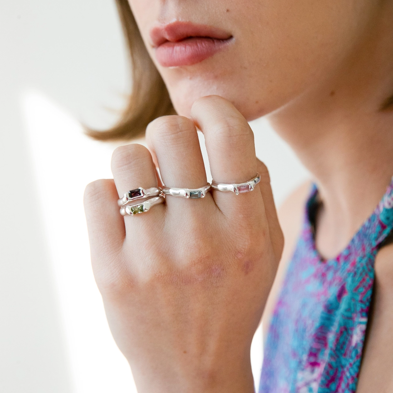 ONE SETTING MELTING RING B (G) : AMUMO