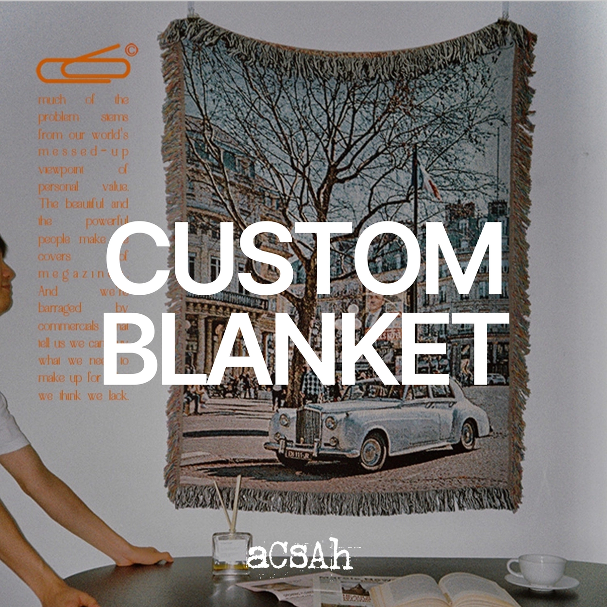 우븐블랭킷 주문 제작 전문, 악사 블랭킷(acsah)